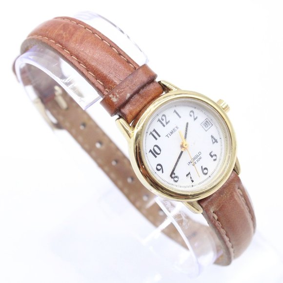 Timex | Accessories | Timex Indiglo Watch Womens Gold Tone Stainless ...